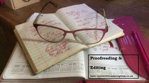 Copy-editing and transcribing service